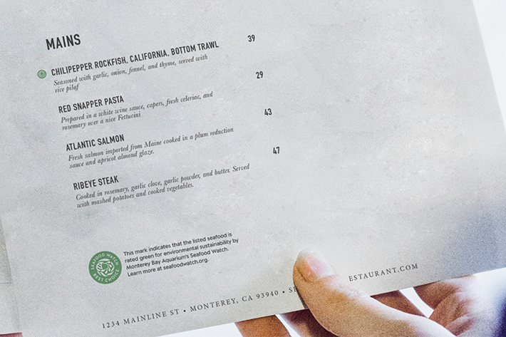 Seafood Watch Best Choice Restaurant Program